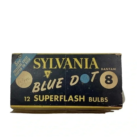 Sylvania | Other | Vintage Sylvania Blue Dot Super Flash Bulbs | Poshmark